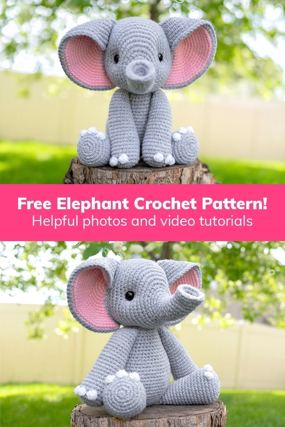 Esther the Elephant - Free Crochet Pattern